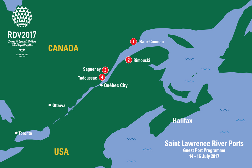 Saint Lawrence River Ports Sail Training International